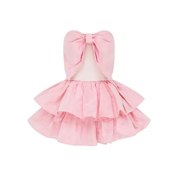 LISA THE LABEL Le Jardin Bow Dress - Pink