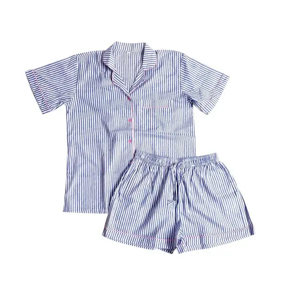 LILLY LOVES Stripe Pajama Set - Blue