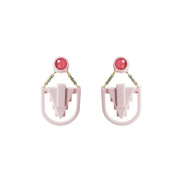 GISSA BICALHO Handmade Acrylic Earring Arrow Deco Candy