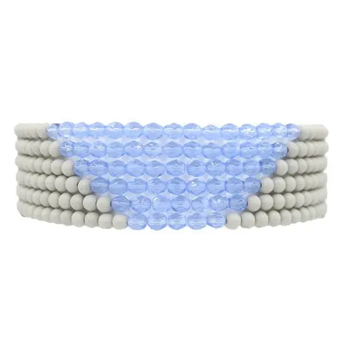 Fairchild Baldwin Blue / White Eva Choker Necklace Light Sapphire - Blue/white