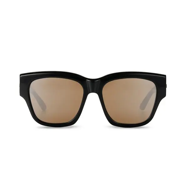 THE AVANTGUARD Dahlia Midnight Gloss Oversized Sunglasses - Black