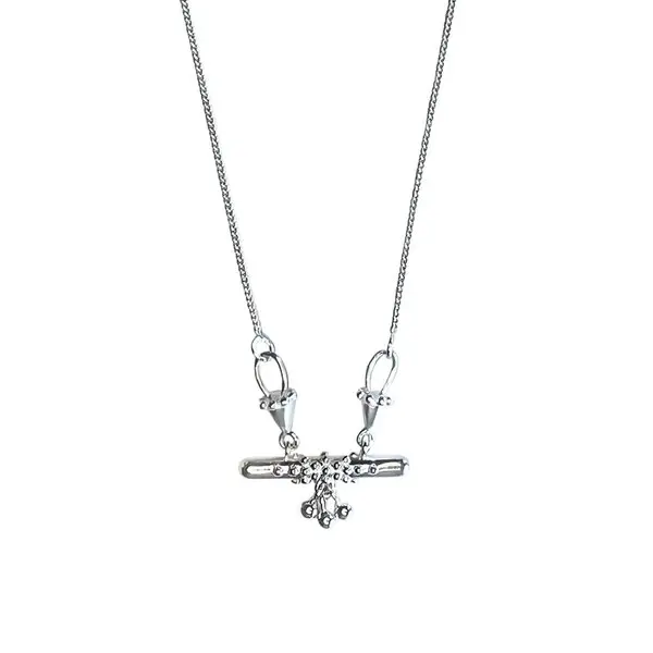 RIZE Bar Amulet Necklace Sterling - Silver