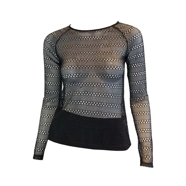 SNIDER Biscuit Long Sleeve Top - Black