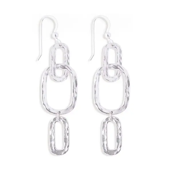 N'DAMUS LONDON Hatton Forge Sterling Trio Earrings - Silver