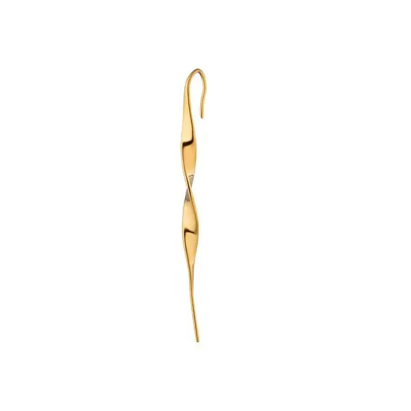 SCREAM PRETTY Plated Ribbon Ear Crawler - Gold