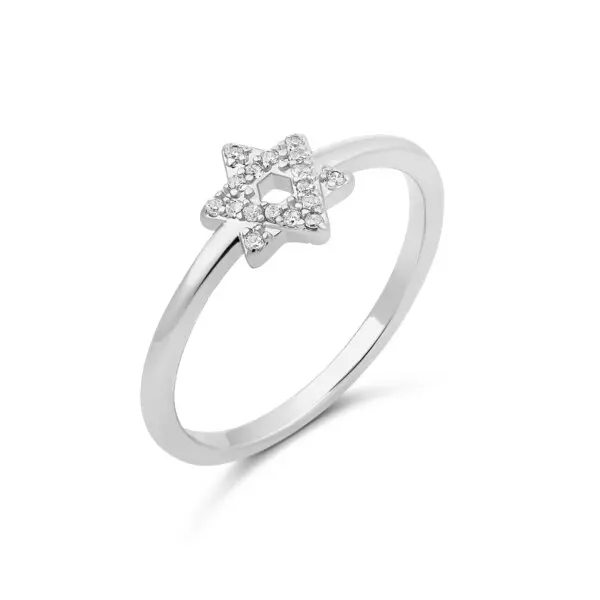 SHYMI Thin Star Of David - Silver