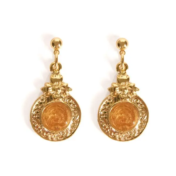 CARAMEL VINTAGE JEWELLERY Marilyn Drops Earrings - Gold