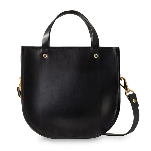 DESIGNS BY ELLE Pauline Crossbody Leather Bag - Black