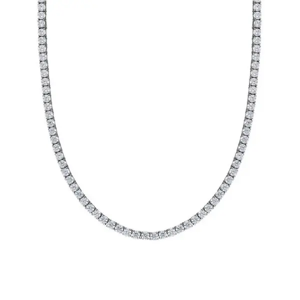 SPERO LONDON Sterling Large Tennis Necklace 3mm - Silver