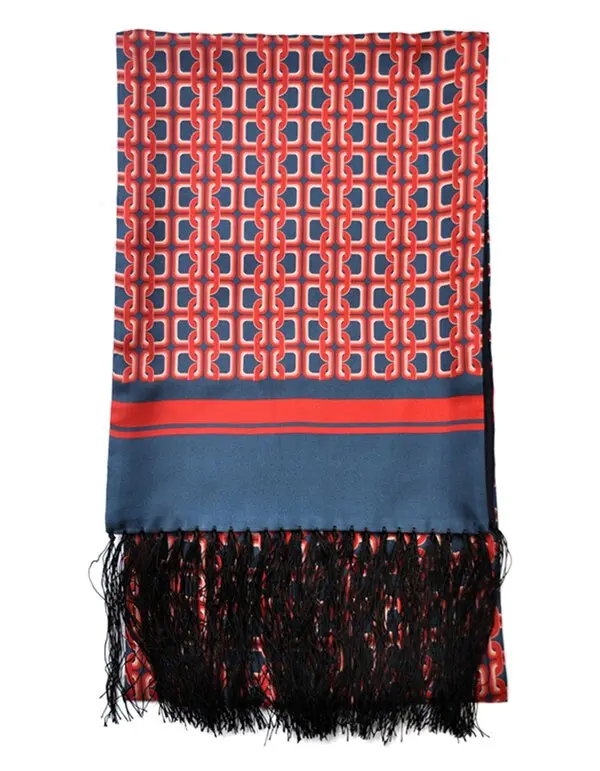 GRESHAM BLAKE Scarlet Chain Scarf - Red