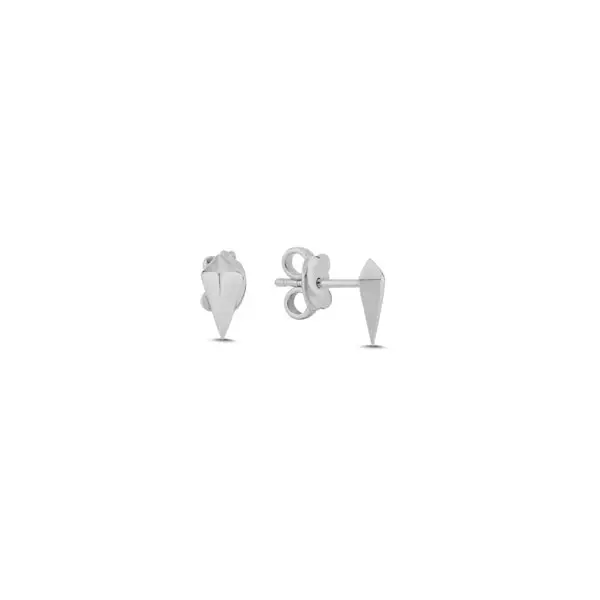 Mishka Gleam Stud Earrings - Silver