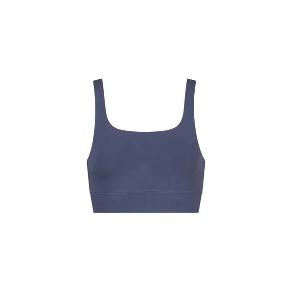 THE KOOZY Kirsty Bralette In Pima Cotton In Nightshadow - Blue