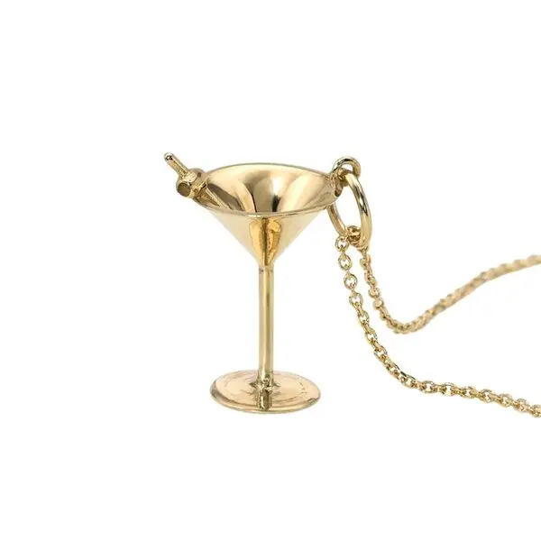 Öugie The Martini Necklace: Extra Dirty - Gold