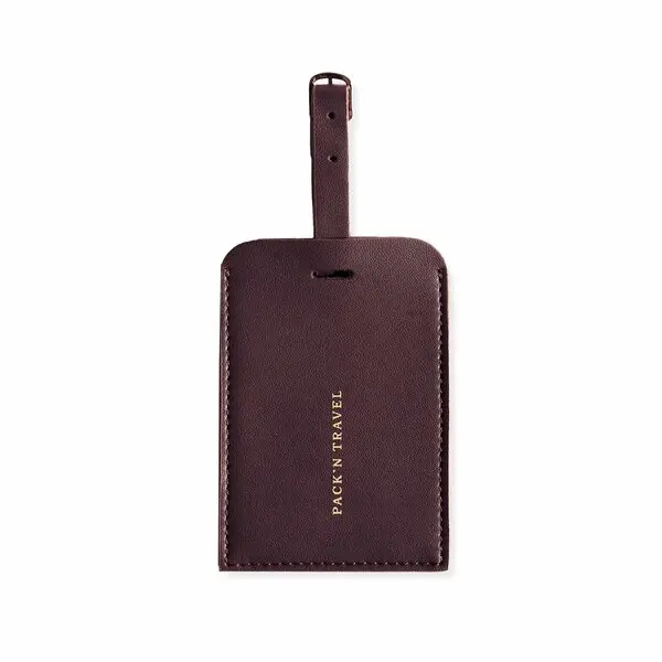 Pack'n Travel Luggage Tag Deep Plum - Purple