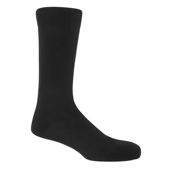 PEPER HAROW - MADE IN ENGLAND Charcoal Classic Socks - Black