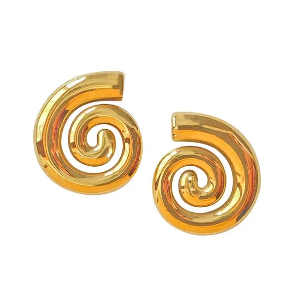 SMILLA BRAV Spiral New York Earrings - Gold