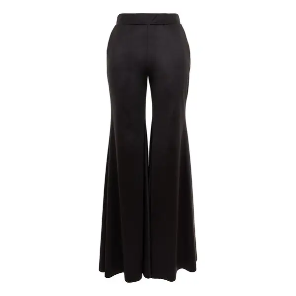 SILVIA SERBAN Lycra Flared Pants - Black