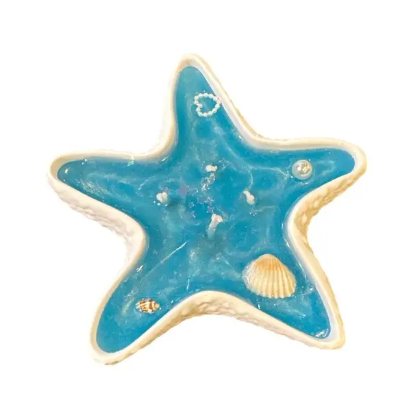 SUKI WANG LONDON Story Of Starfish Candle - Blue