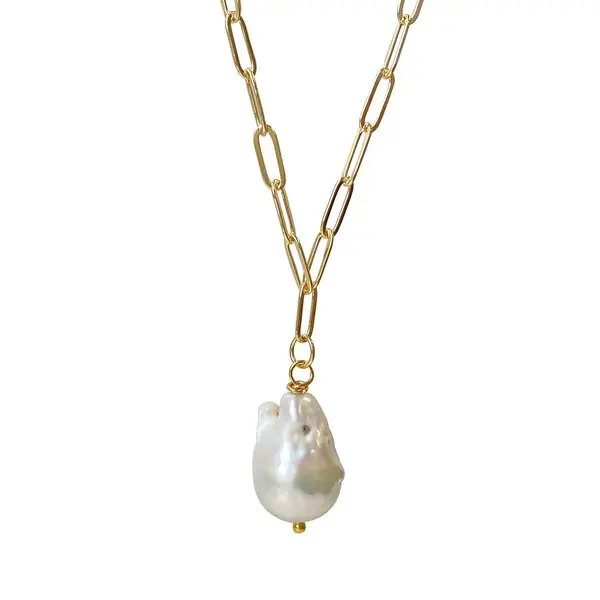 SMILLA BRAV Baroque Pearl Necklace - Gold