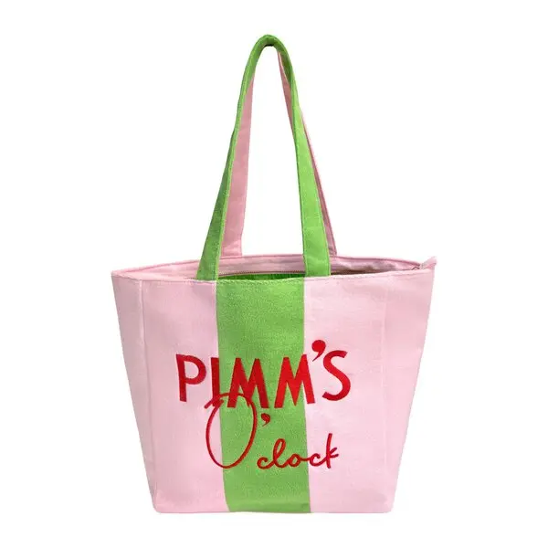 LILLY LOVES Pink / Green Pimms Terry Towel Bag - Pink/green