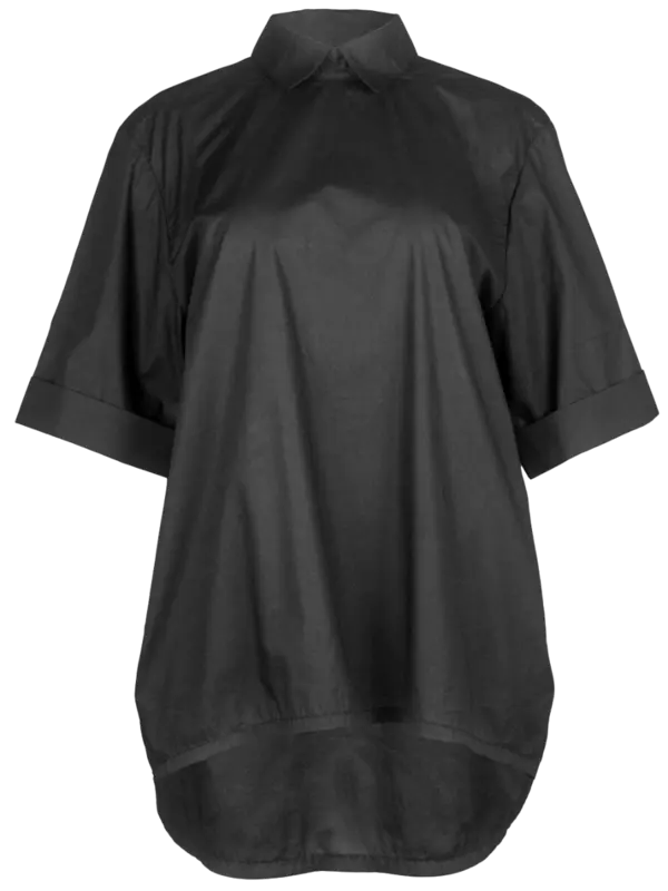 HELENE GALWAS Fay Cotton Blouse - Black