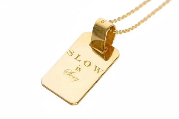 FLORENTIS JEWELLERY Slow Is Sexy Pendant - Gold