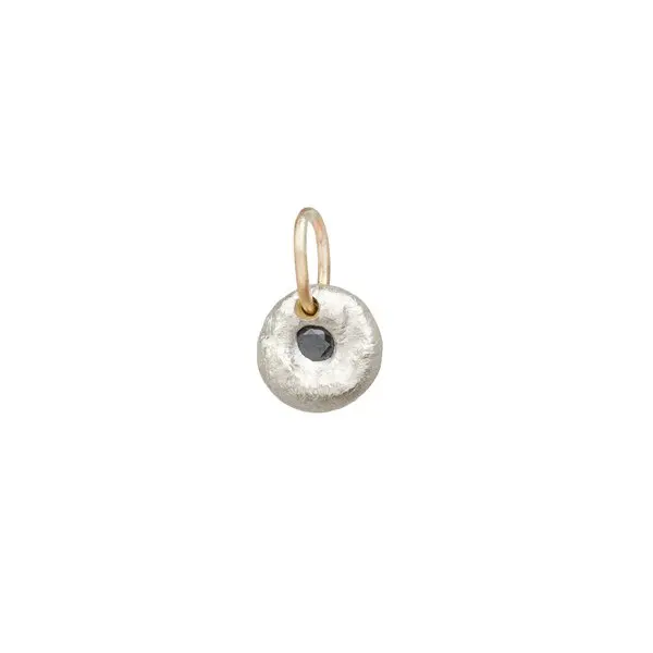 AMONTA Black / Gold / Silver Anchor -black Diamond Pendant - Black/gold/silver