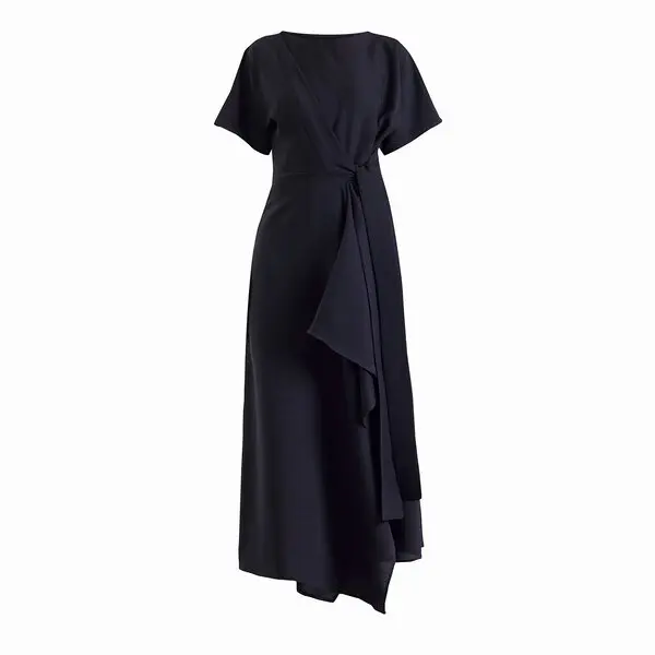 MEEM LABEL Baxter Wrap Dress - Black