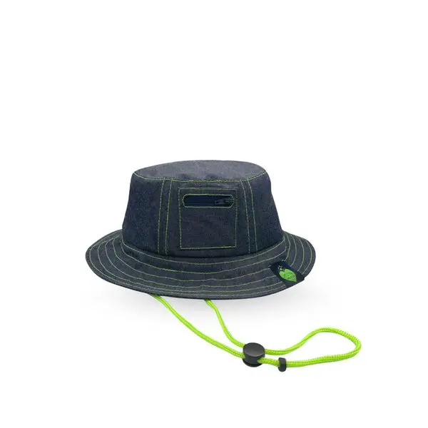 KAPTURE Mogols Pocket Denim Bucket Hat - Blue