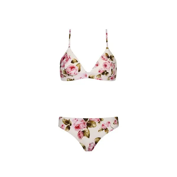 AGUACLARA Fixed Triangule Top & Classic Bottom La Rose - Pink