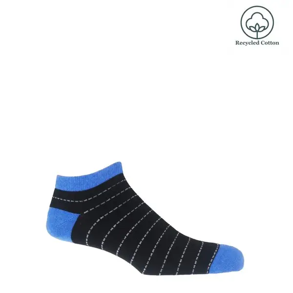 PEPER HAROW - MADE IN ENGLAND Dash Trainer Socks - Black