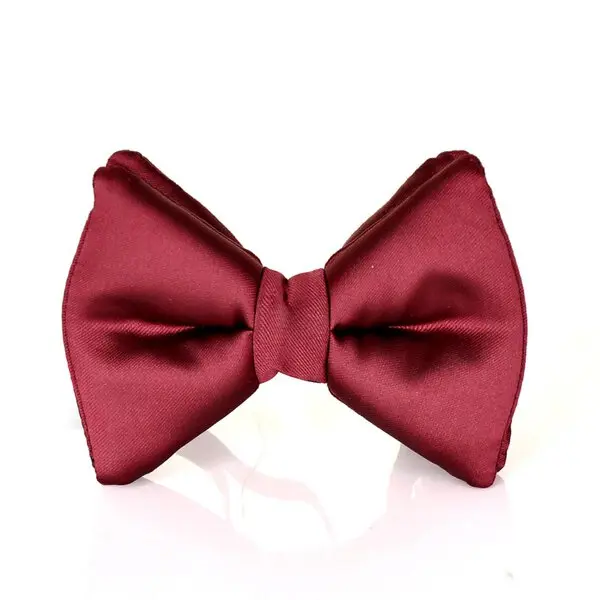 DAVID WEJ Silk Bow Tie Wine - Red