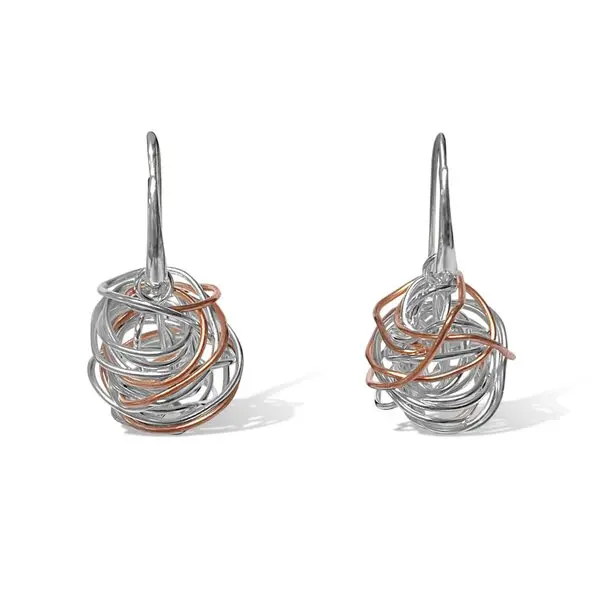 FV JEWELLERY Bijoux & Copper Chaos & Confusion Earrings - Silver