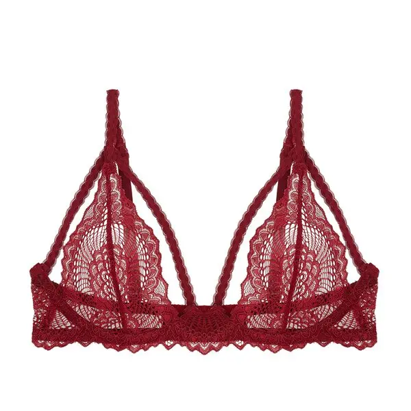 JOURNELLE Natalia Underwire Bra Bordeaux - Red