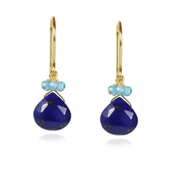 MOUNIR LONDON Lapiz Earrings - Blue
