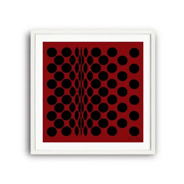 RICHARD ALLAN LONDON Black / Red Red Dotty Art Print - Black/red