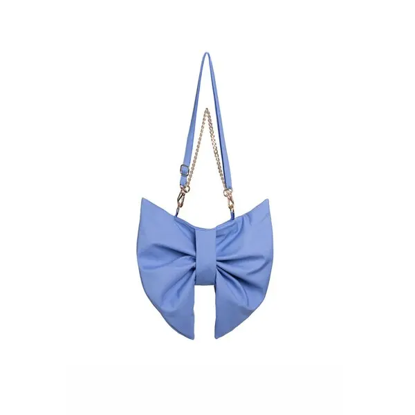 RAINSISTERS Bow Clutch Purse - Blue