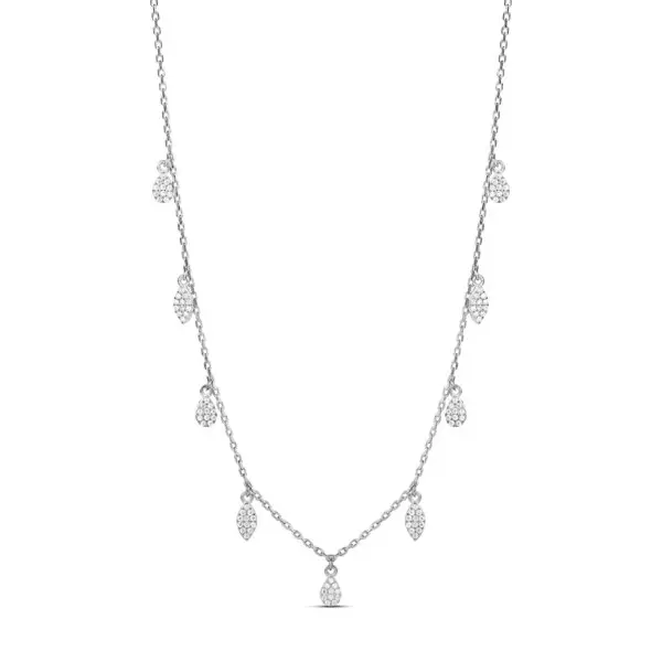 SHYMI Pave Drop Layering Necklace