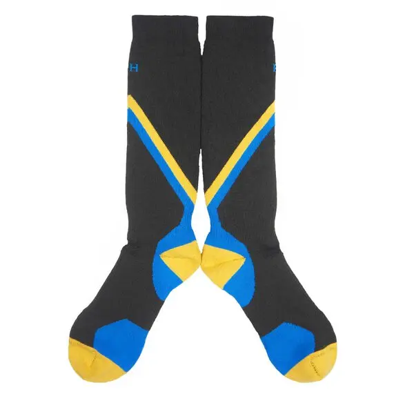 PEPER HAROW - MADE IN ENGLAND Ski Socks Charcoal - Grey