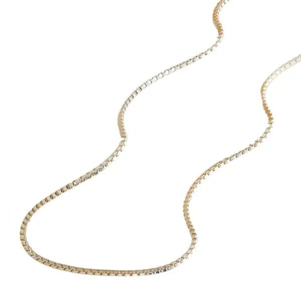 POSH TOTTY DESIGNS Sterling Box Chain Necklace - Silver