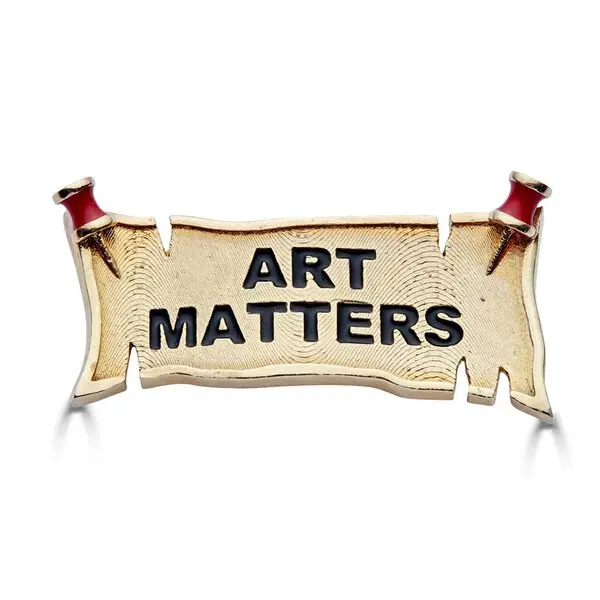 PASSIONATE PROTEST COLLECTION Art Matters Pin - Red