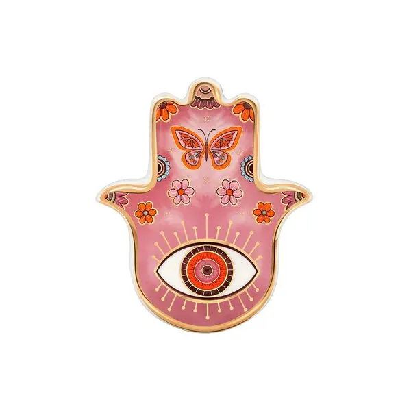 KARMA AND LUCK Hamsa Hand Wall Decor – Protection Home Blessing – Loving Intentions - Red