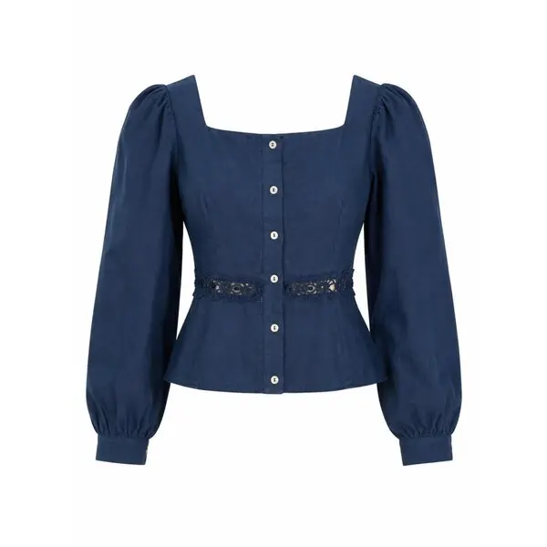 Mind Traveler Roma Navy Blouse - Blue