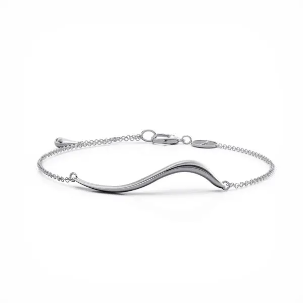 LINDA FIORE Swirl Bracelet - Silver