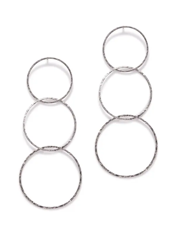 JAREDJAMIN Lindy Links Post Earrings - Silver