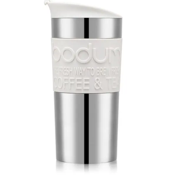 BODUM Neutrals Travel Mug Vacuum Travel Mug Off - White