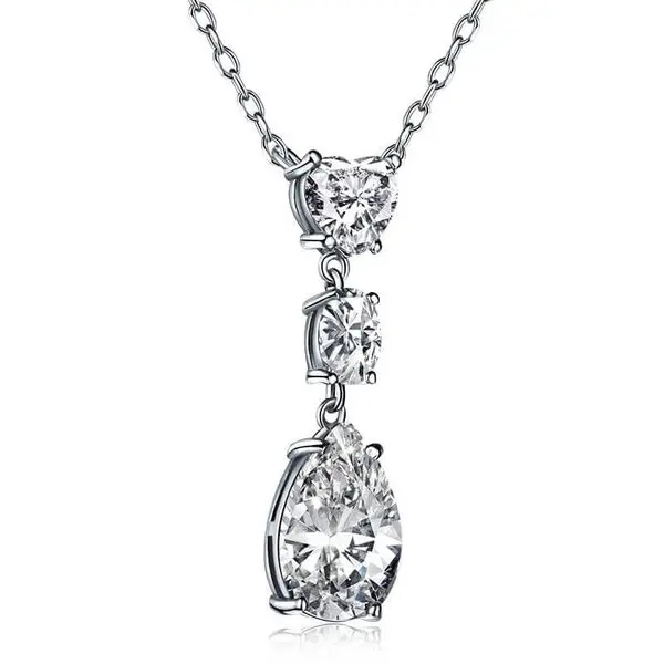 VIVIANA HALIL The Coco Premium Zirconia Necklace In Sterling - Silver