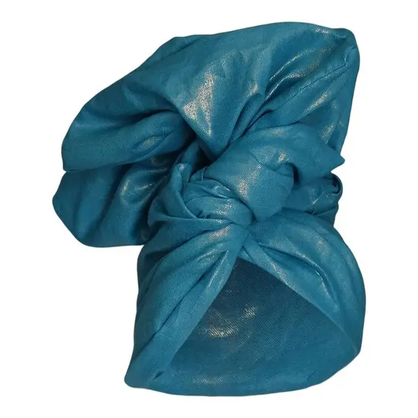 ROMER MILLINERY Twisturban Turban - Blue