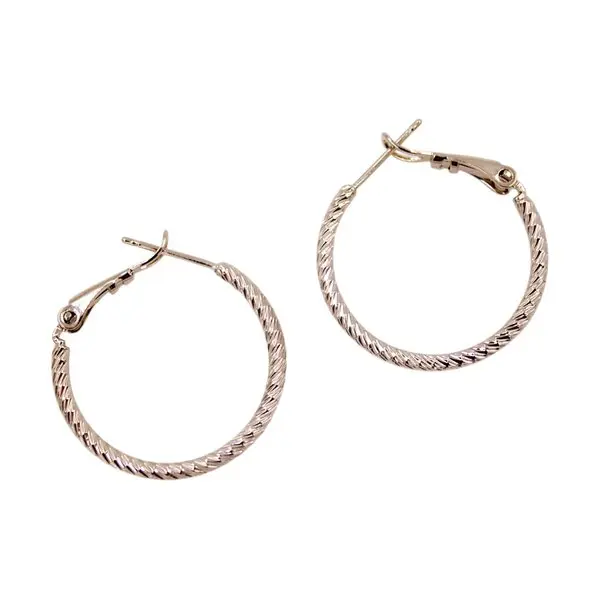 1610ISTANBUL Modern Hoop Timeless Earrings - Grey