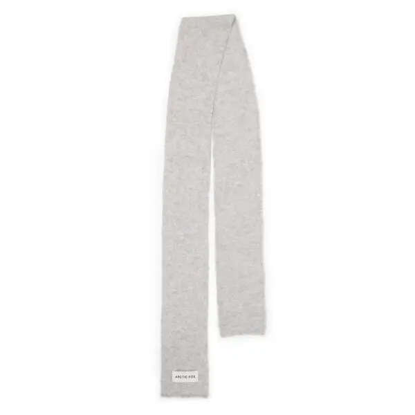 ARCTIC FOX & CO. The Alpaca Skinny Scarf Blizzard - Grey